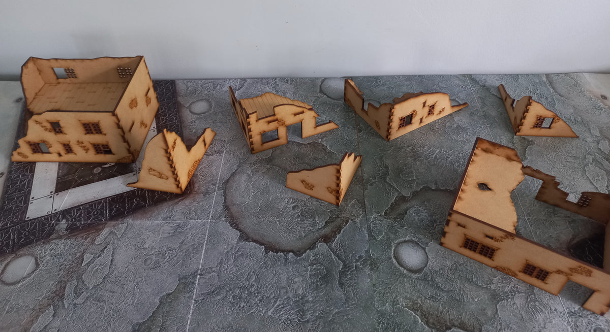 Ruins Set A 7 Piece 28mm Scale – Dark Castle Terrain