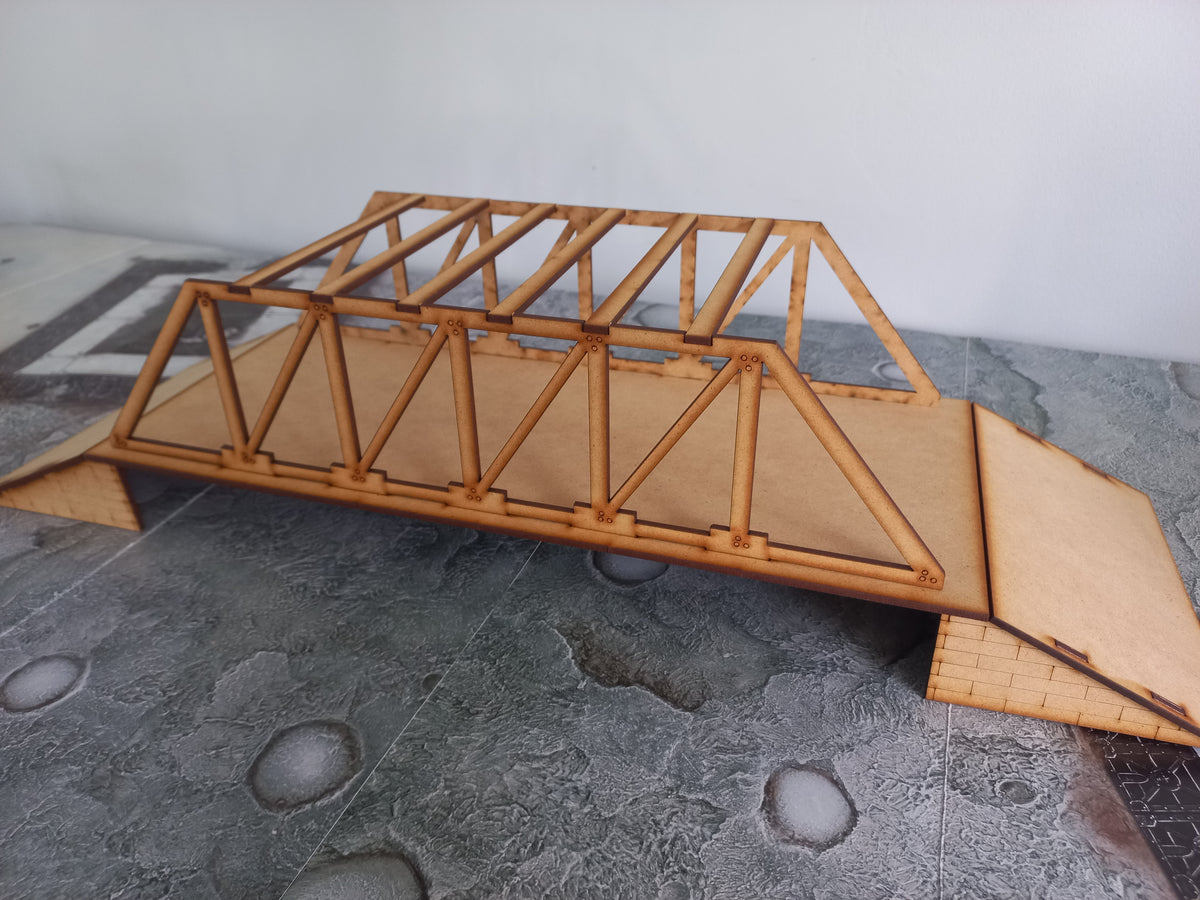 Iron Ribbed Truss Bridge 28mm Scale – Dark Castle Terrain