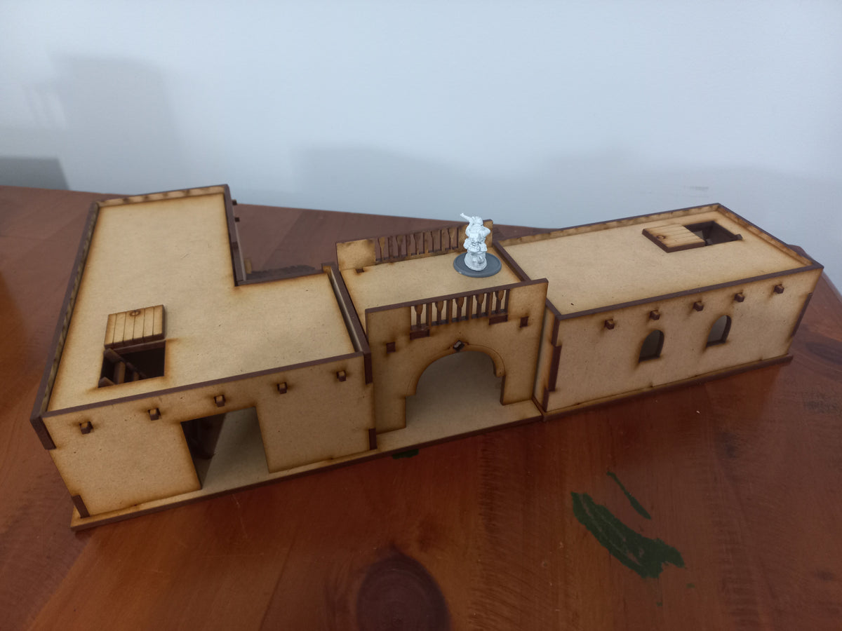 Adobe Set 5 28mm Scale – Dark Castle Terrain