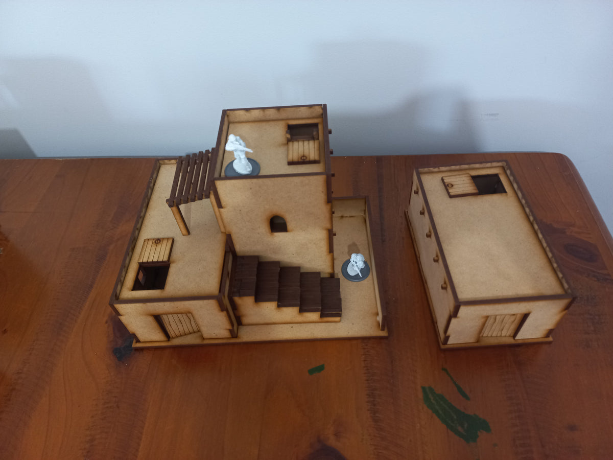 Adobe Set 7 28mm Scale – Dark Castle Terrain