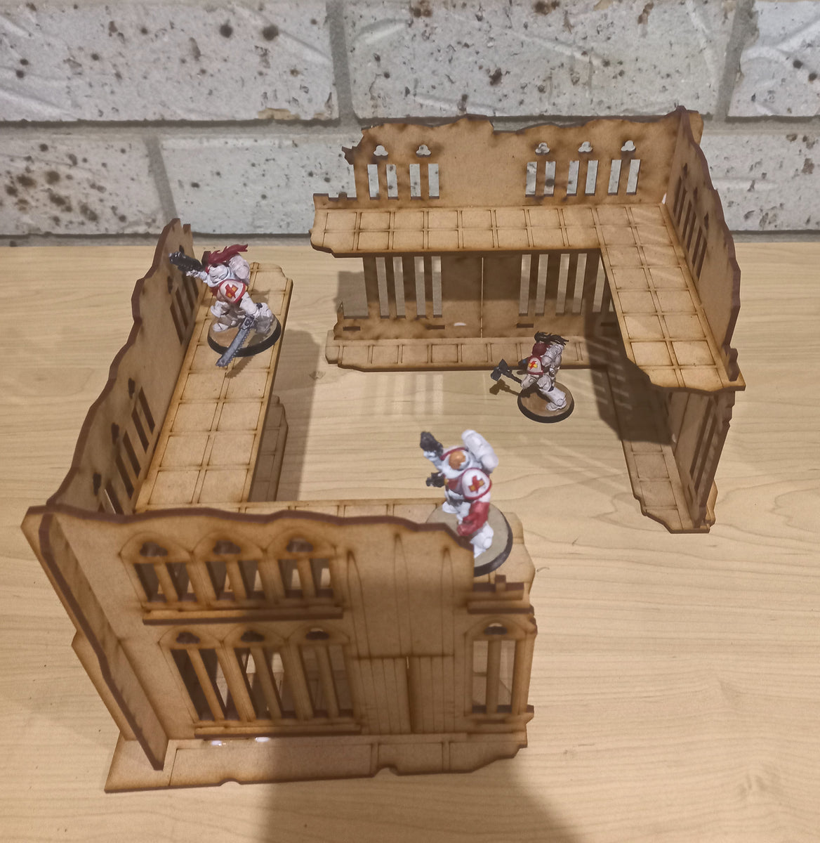 2 Storey Cathedral Ruin 28mm Scale – Dark Castle Terrain