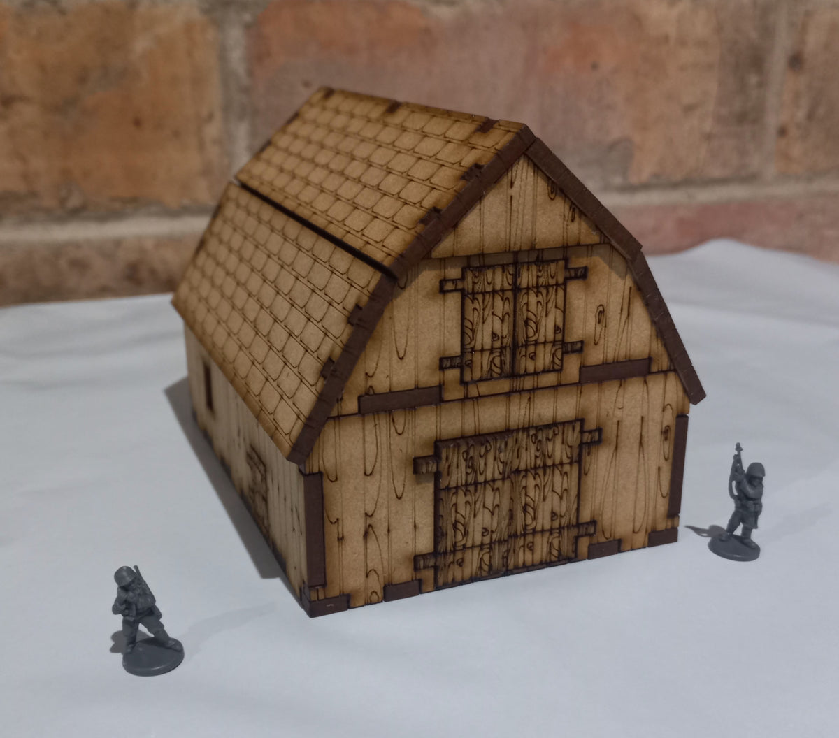 Civil War Woodern Barn 15mm Scale – Dark Castle Terrain