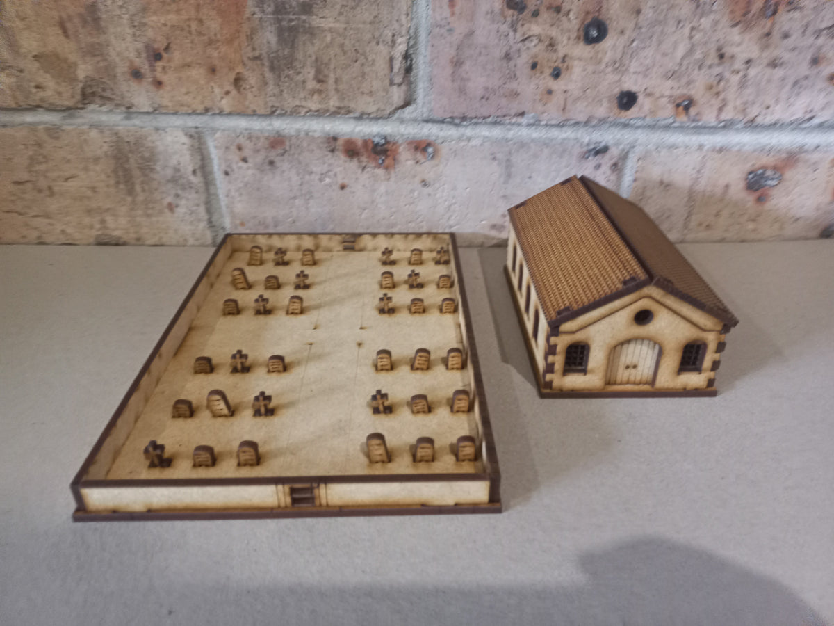 Cemetery Graveyard 15mm Scale – Dark Castle Terrain