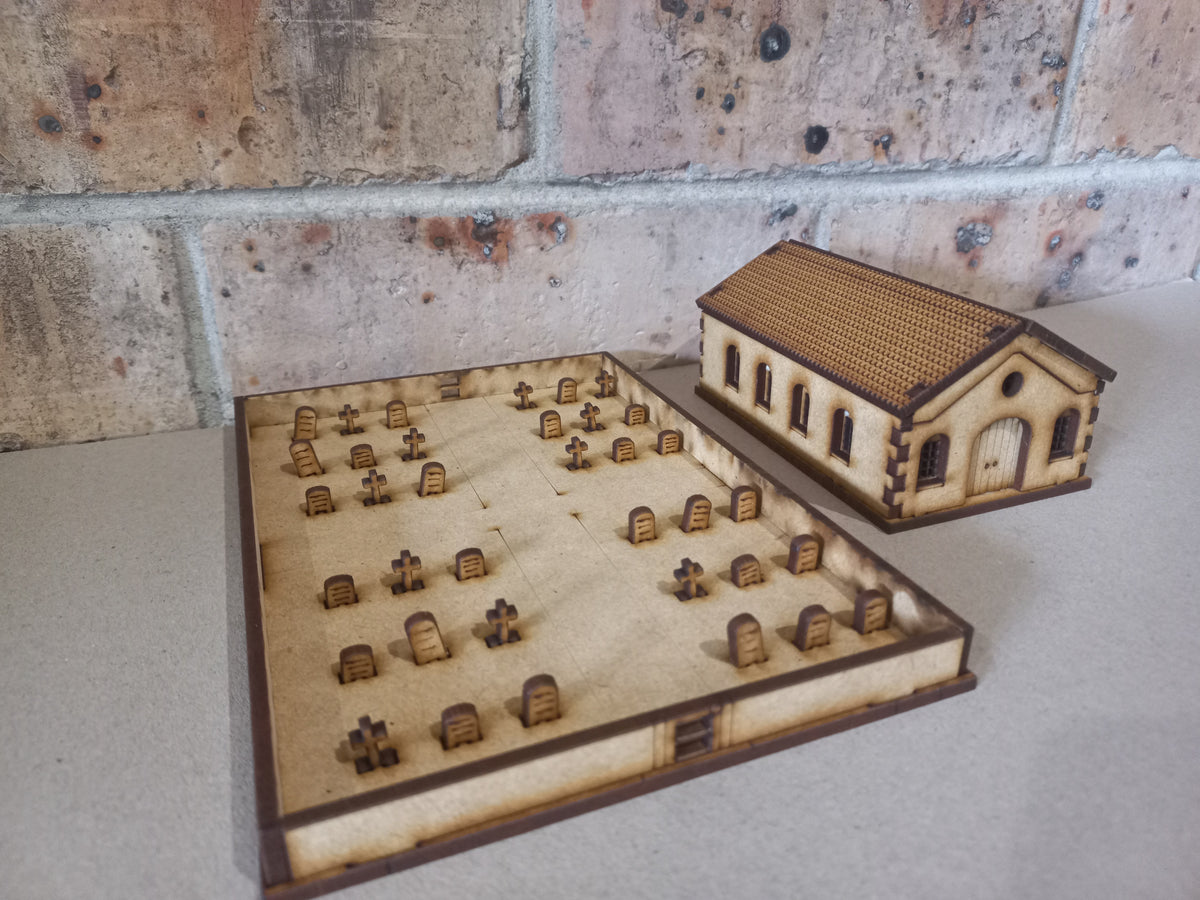 Cemetery Graveyard 15mm Scale – Dark Castle Terrain