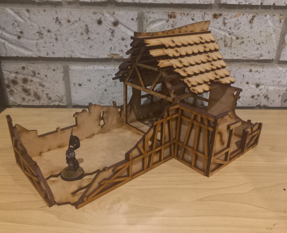 Farmhouse Ruins 28mm Scale – Dark Castle Terrain