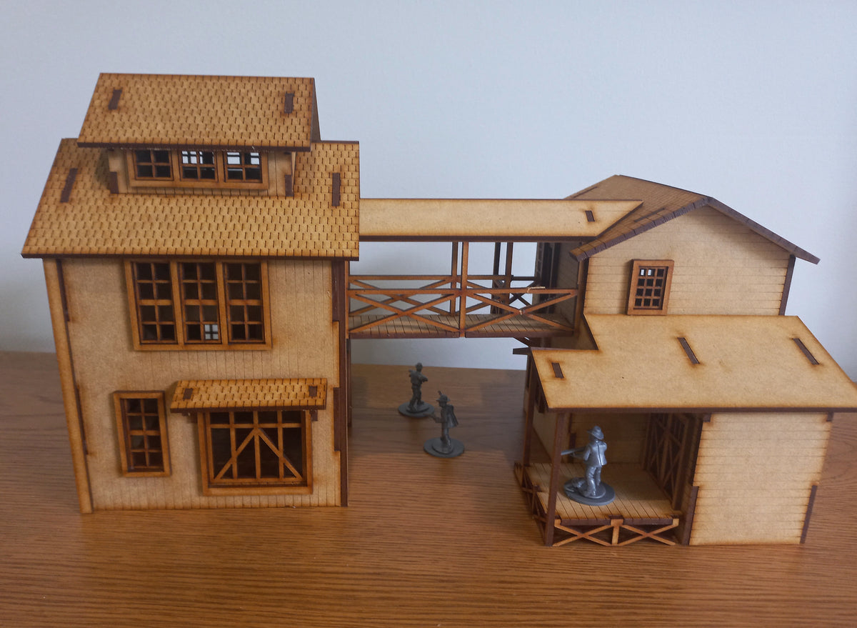 Joined Workshop Buildings 28mm Scale – Dark Castle Terrain