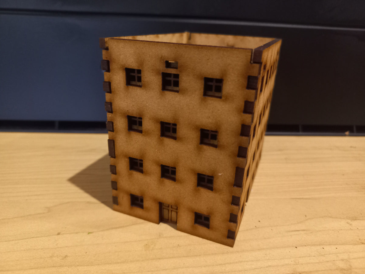 4 Storey Unit Block 10mm Scale – Dark Castle Terrain