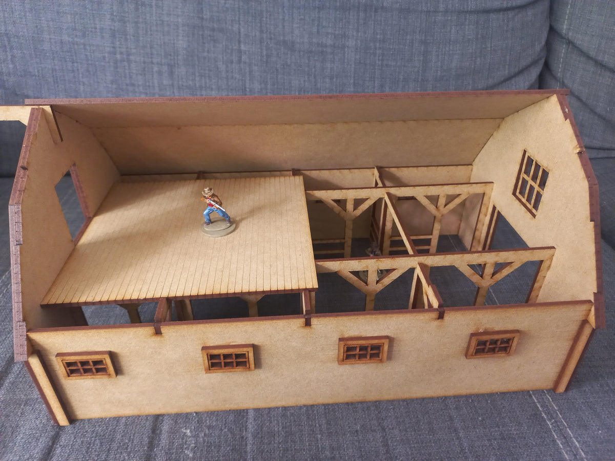 Large Barn 28mm Scale – Dark Castle Terrain
