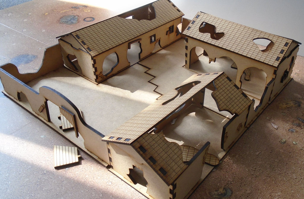 Small Ruined Modular Farm 28mm Scale – Dark Castle Terrain