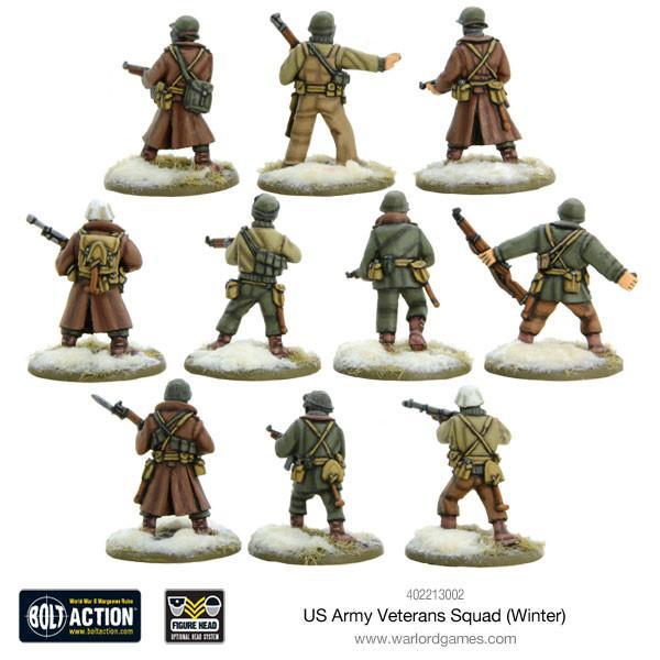 Bolt Action US Army Veterans Squad (Winter) - – Dark Castle Terrain