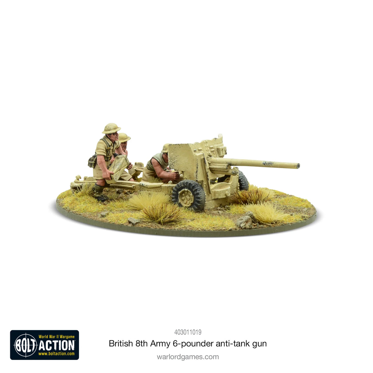 Bolt Action 8th Army 6 Pounder AT Gun – Dark Castle Terrain