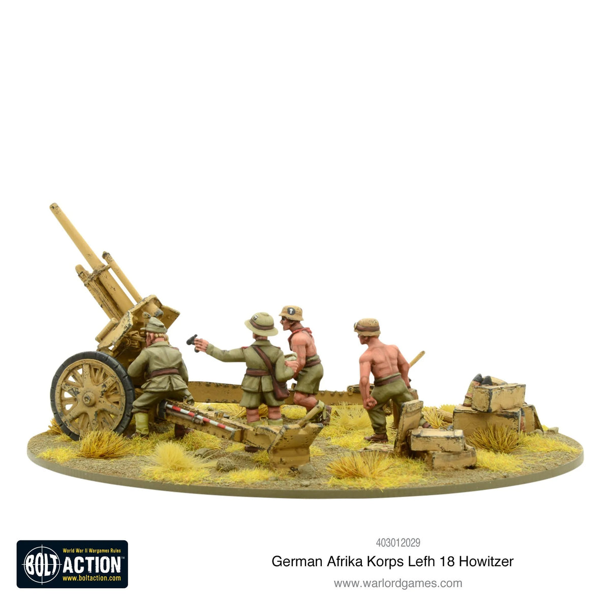 Bolt Action Afrika Korps LeFH 18 10.5cm Howitzer – Dark Castle Terrain