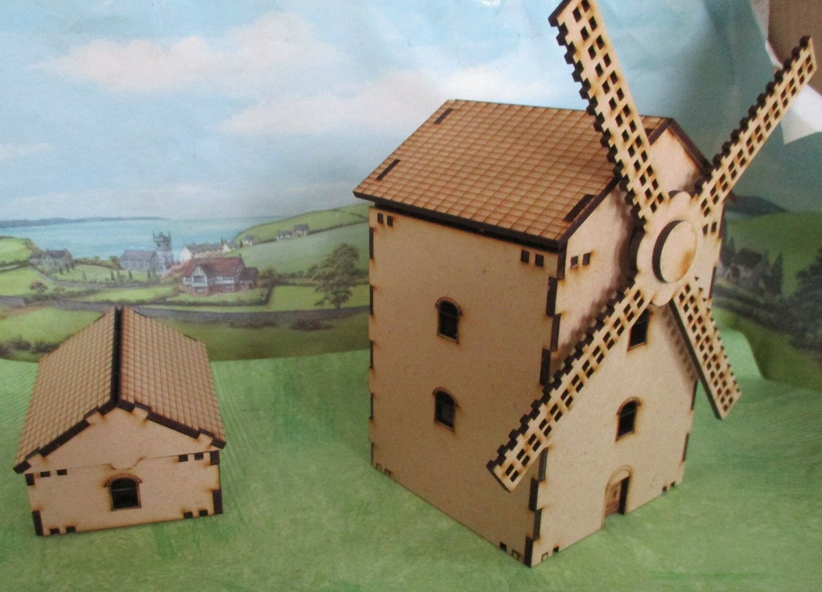 Continental Windmill and Workshop 15mm Scale – Dark Castle Terrain