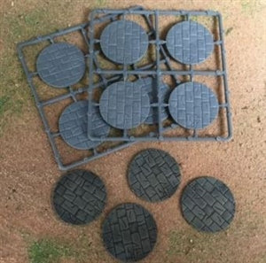 Renedra Bases - 50mm Diameter Paved Bases (8) – Dark Castle Terrain
