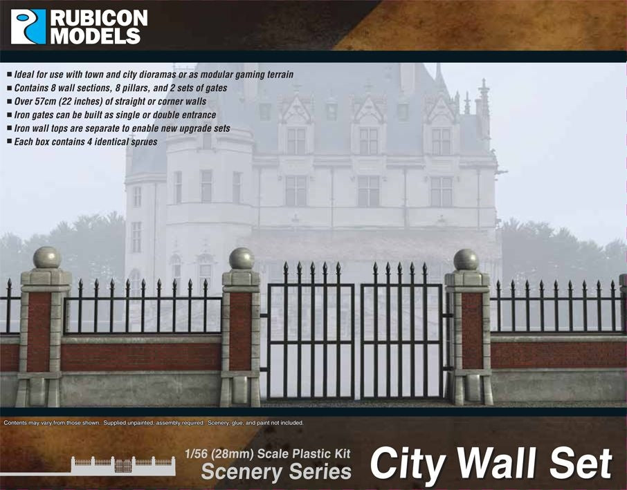 Rubicon Models - City Wall Set – Dark Castle Terrain