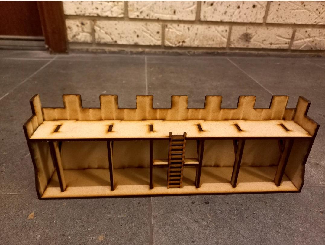 Castle Long Wall 28mm Scale – Dark Castle Terrain