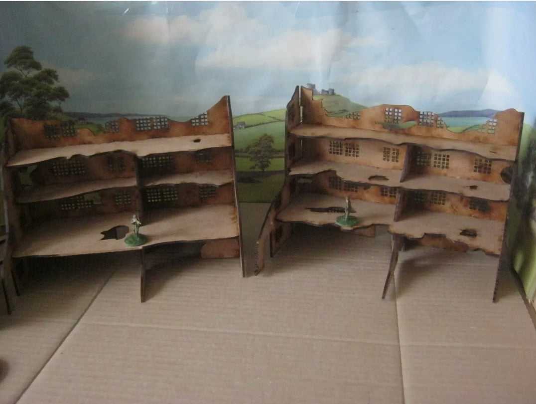 Large 4 Storey Factory Ruins 20mm Scale – Dark Castle Terrain