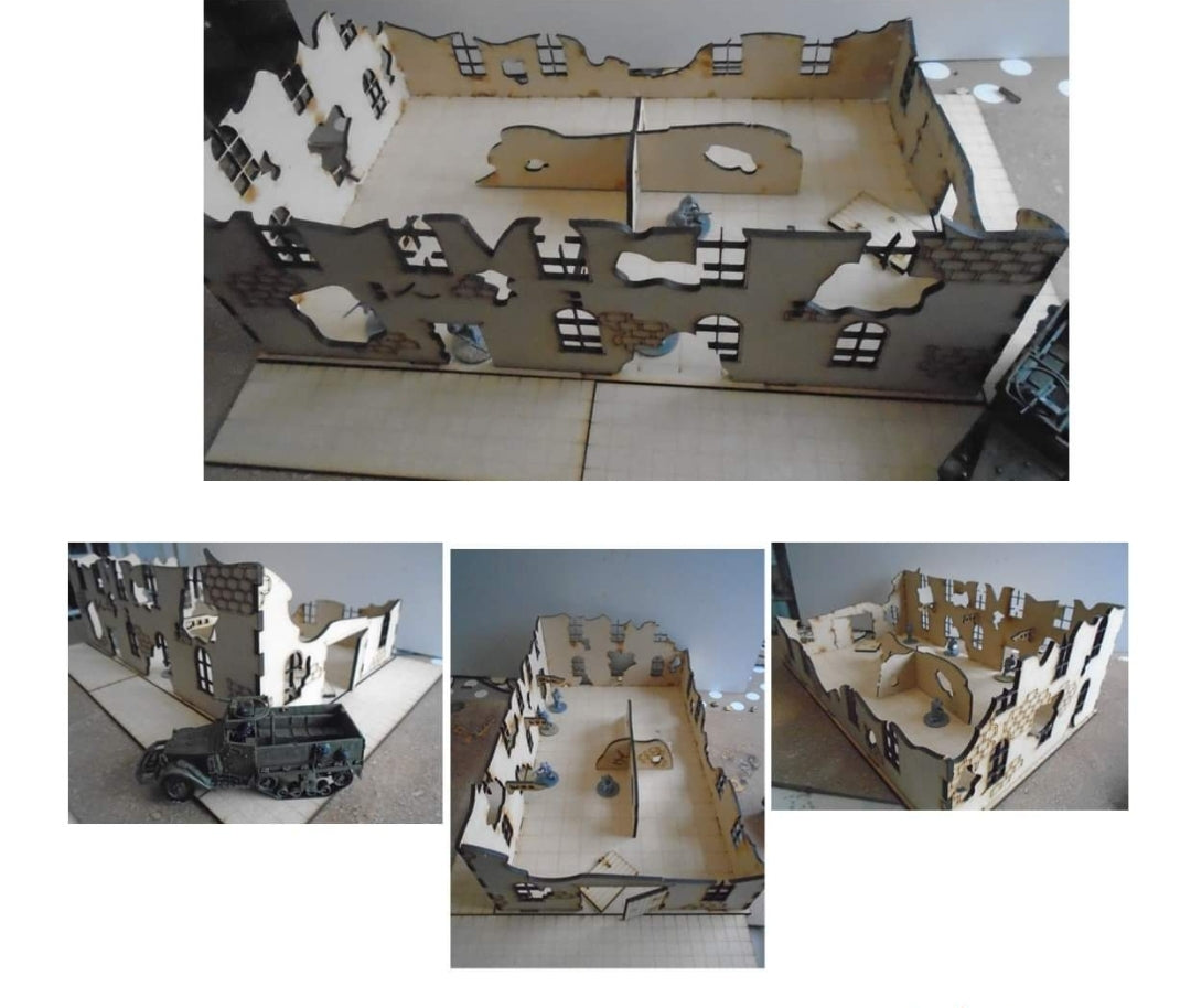 Ruined Factory A 28mm Scale – Dark Castle Terrain