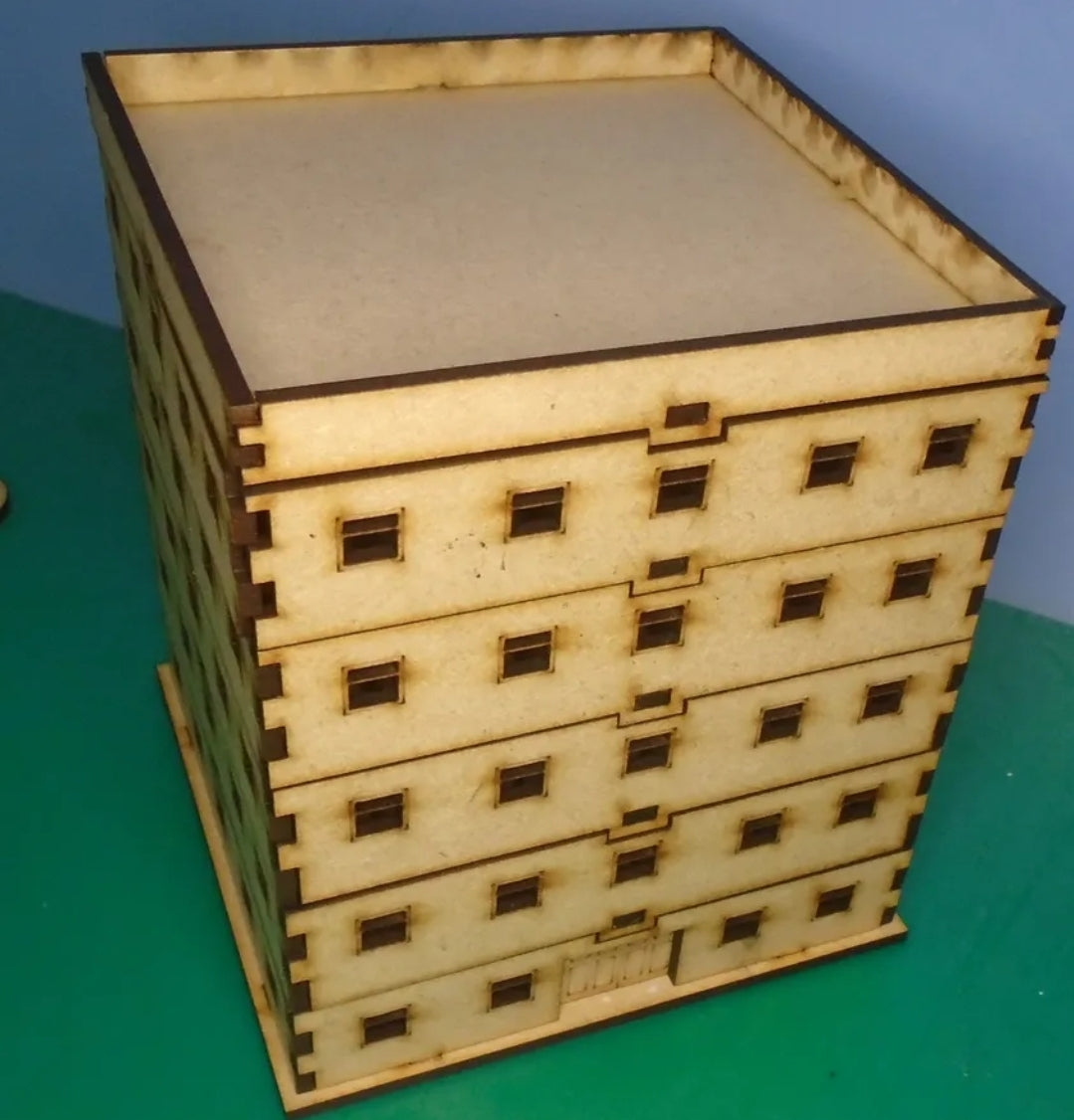 5 Storey Unit Block 15mm Scale – Dark Castle Terrain