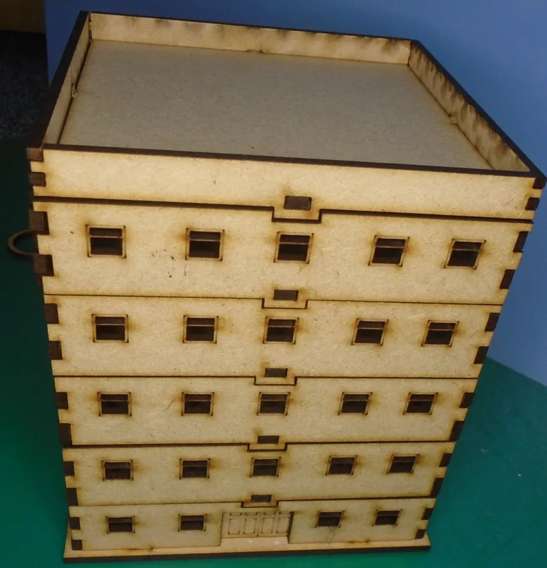 5 Storey Unit Block 15mm Scale – Dark Castle Terrain