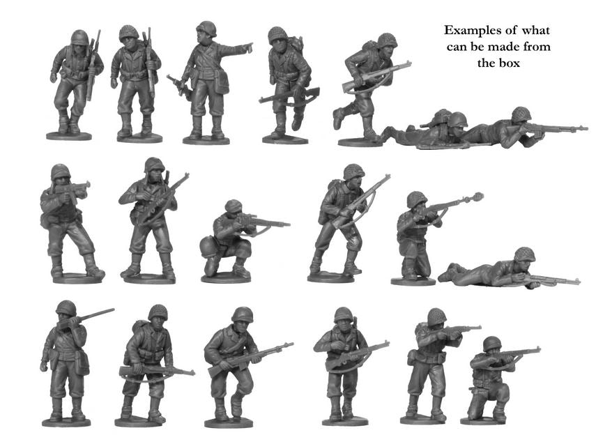 WWII US Infantry 1942-1945 (Plastic) Perry Miniatures – Dark Castle Terrain
