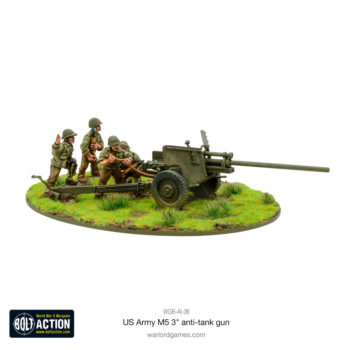 Bolt Action US Army M5 3" anti-tank gun - – Dark Castle Terrain