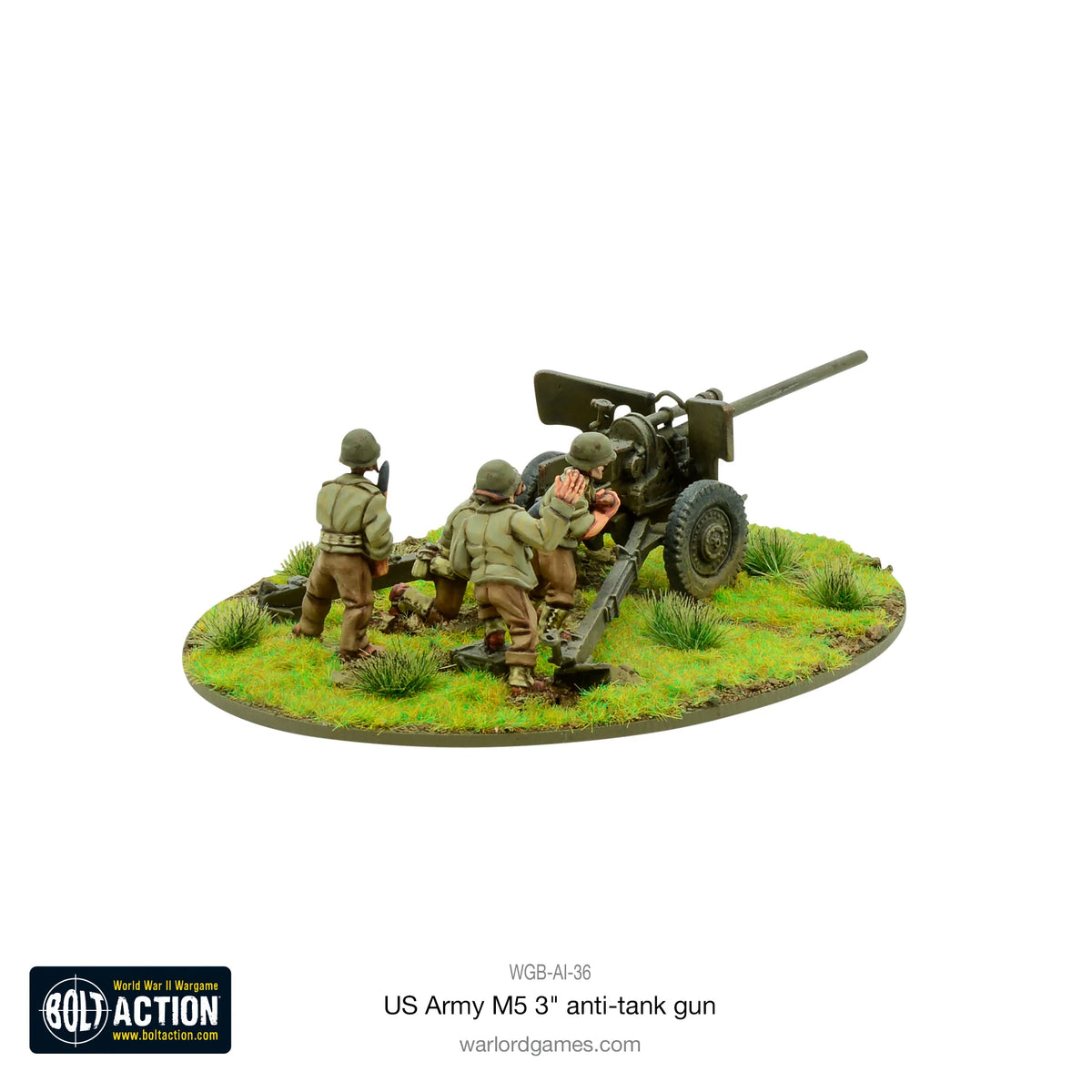 Bolt Action US Army M5 3" anti-tank gun - – Dark Castle Terrain