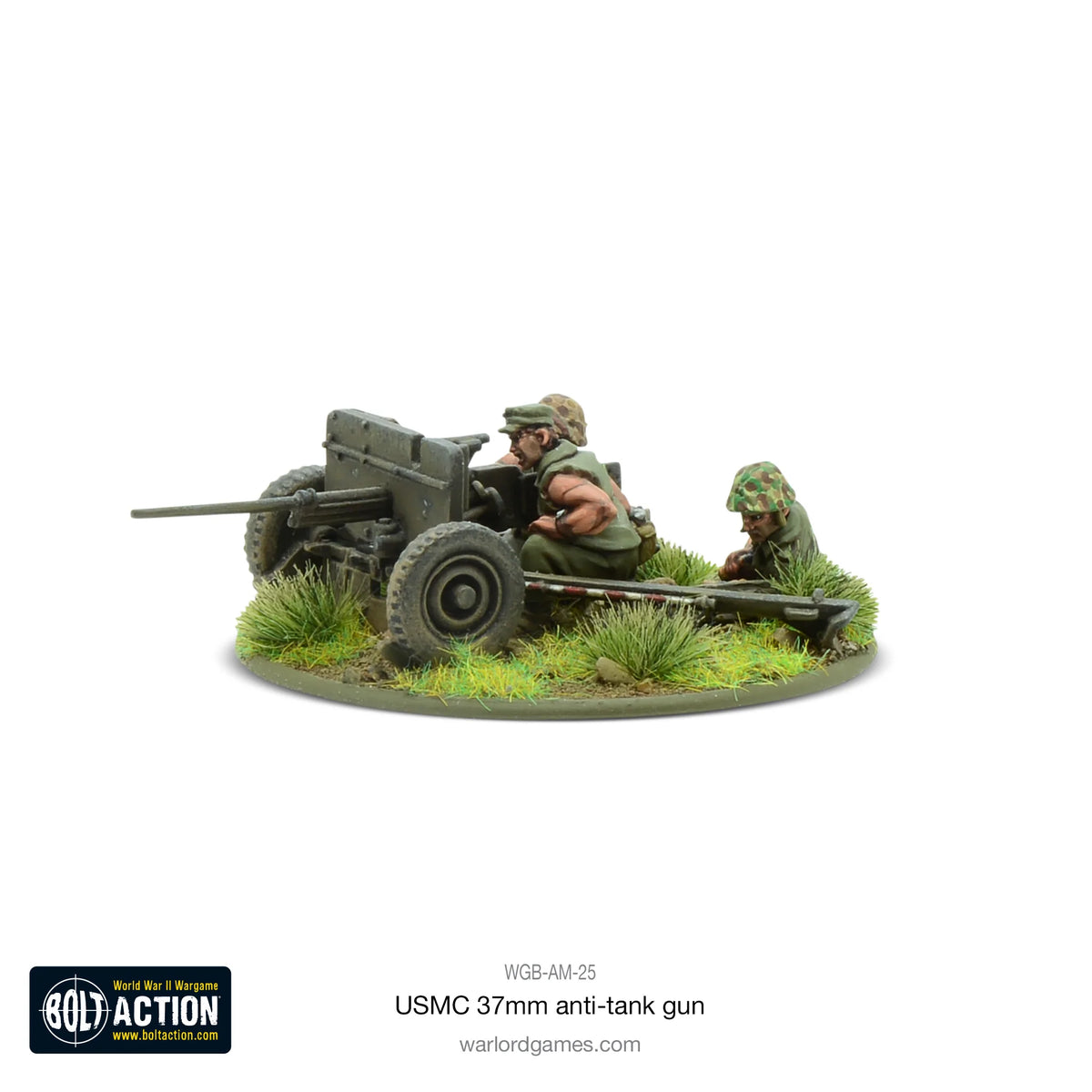 Bolt Action USMC M3A1 37mm anti-tank gun - – Dark Castle Terrain