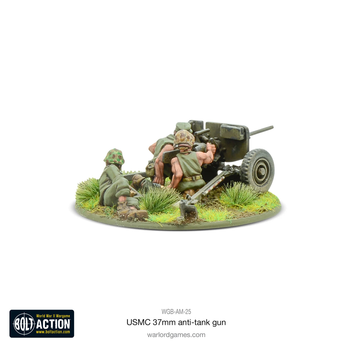 Bolt Action USMC M3A1 37mm anti-tank gun - – Dark Castle Terrain