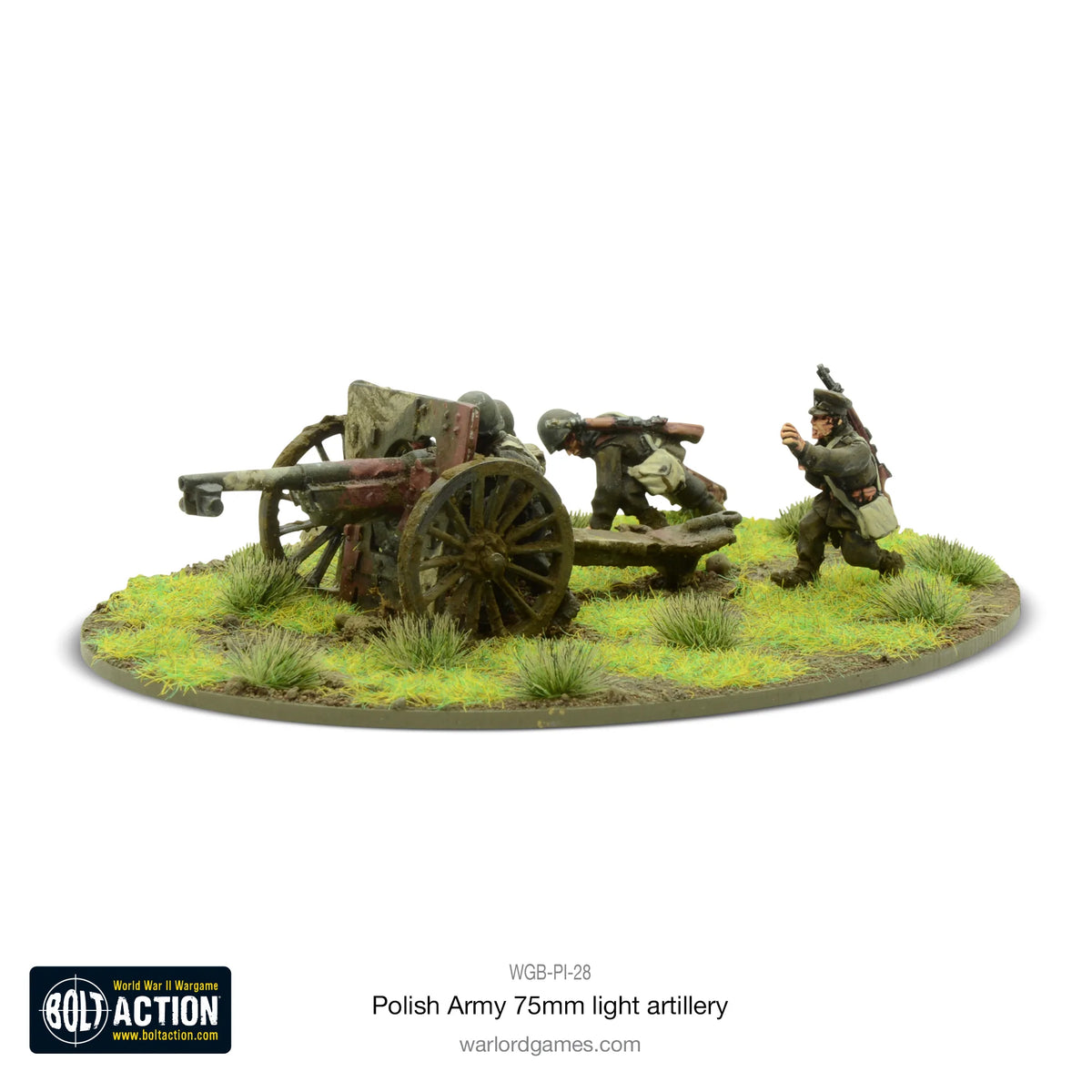 Bolt Action Polish Army 75mm light artillery- – Dark Castle Terrain