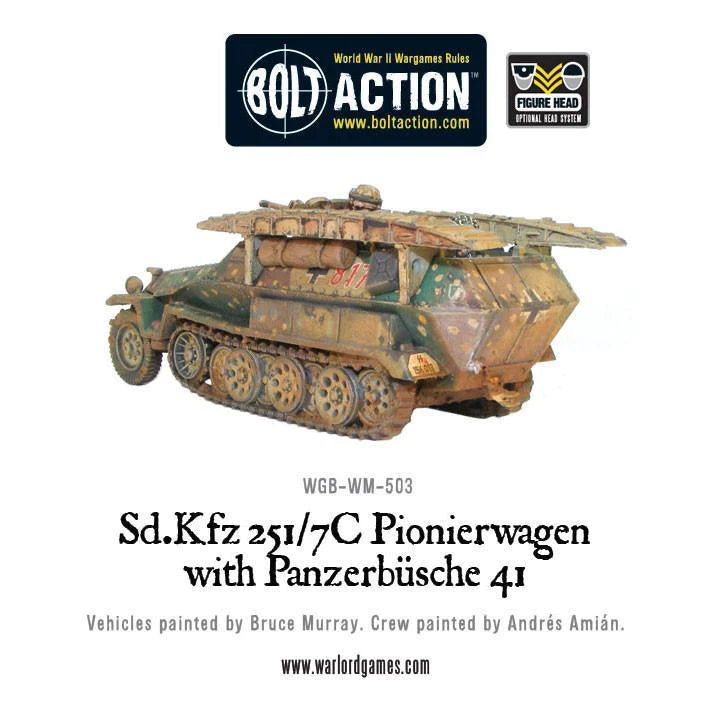 Bolt Action Sd.Kfz 251/7C Pionierwagen with Panzerbuchse 41 - – Dark ...